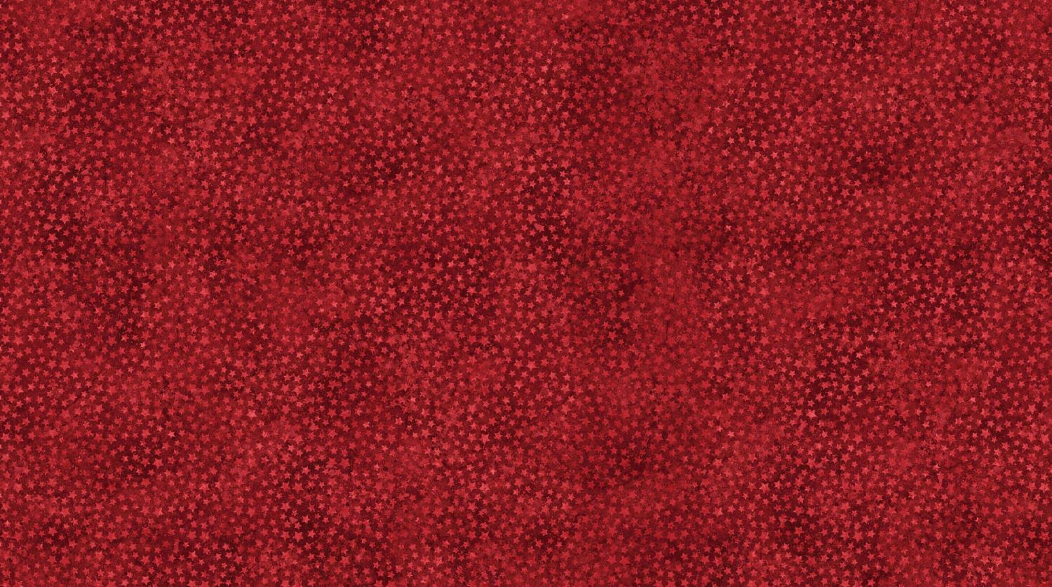 Stars and Stripes 13 - Red Tonal Stars – Threads of Time