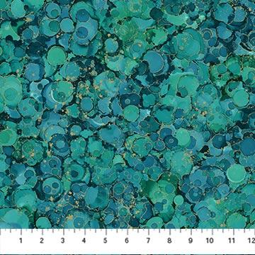 Midas Touch - Bubble Texture Teal – Threads of Time